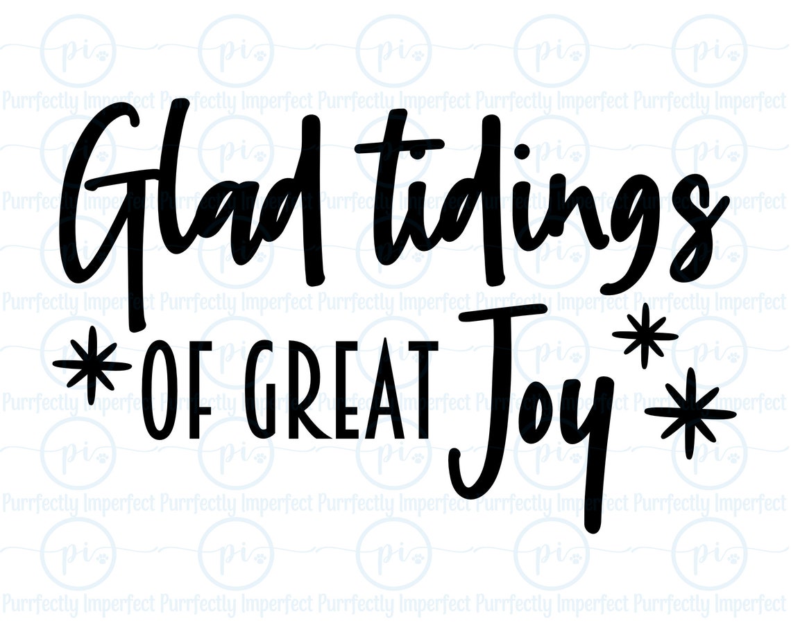 Glad Tidings of Great Joy / Christmas SVG / Religious - Etsy