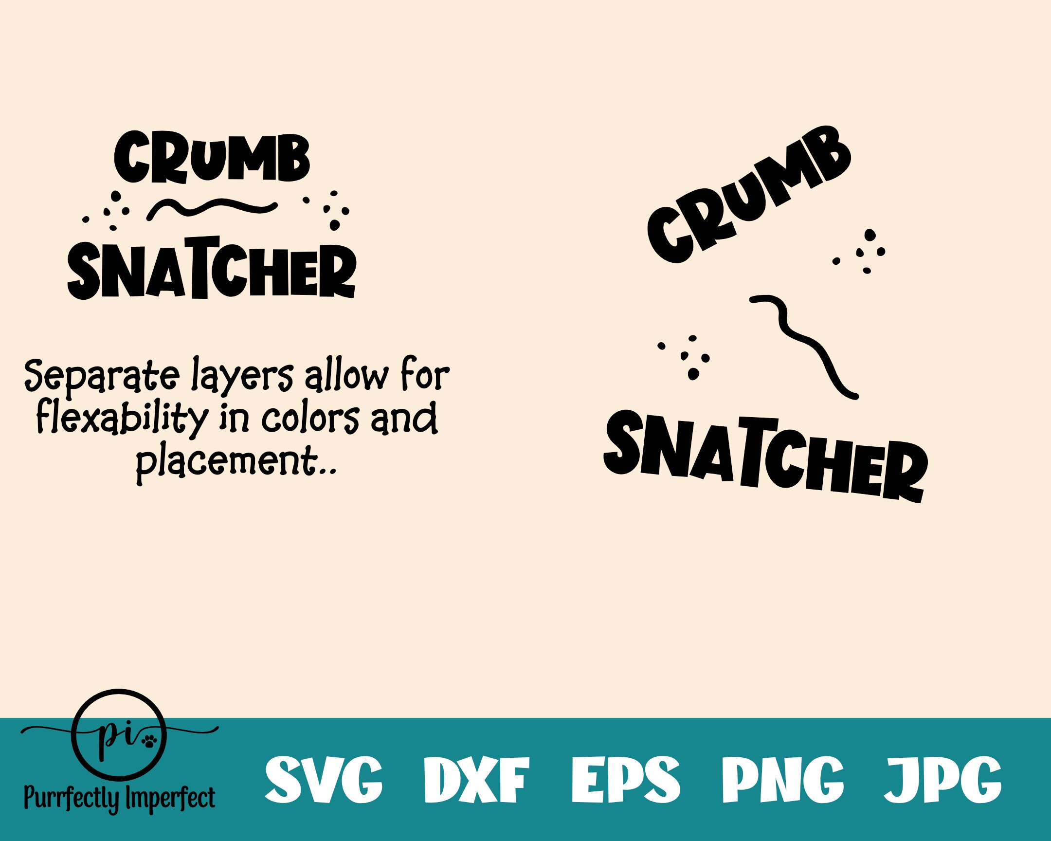 Crumb Snatcher / Onesie / Baby / Child / Bib / SVG / Cut File - Etsy