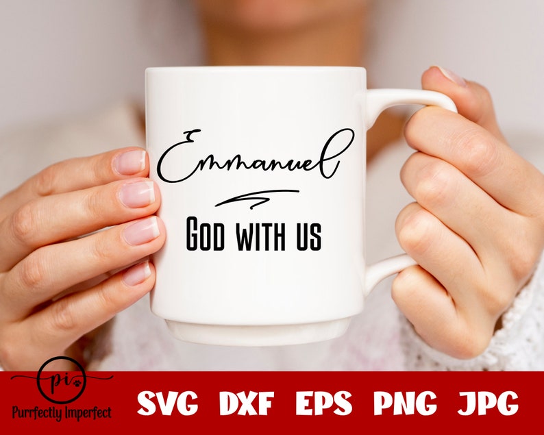 Emmanuel God With Us / Christmas SVG / Religious Christmas / Cut File ...