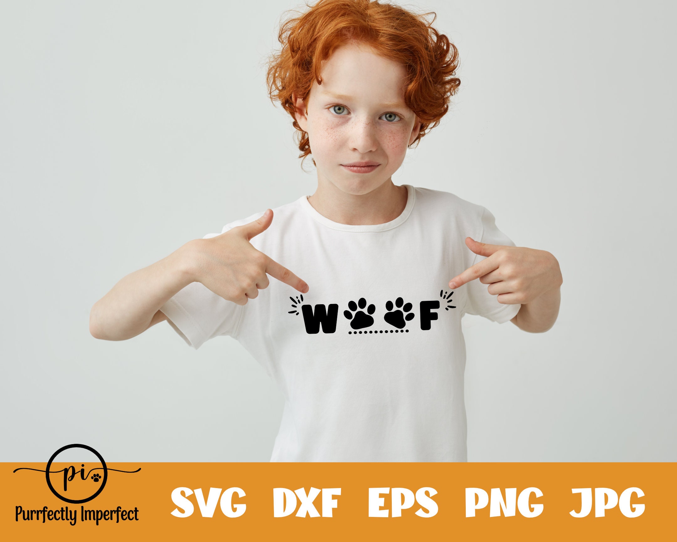 Woof / Dogs / Paw Prints / Word Art / SVG / Cut File / - Etsy