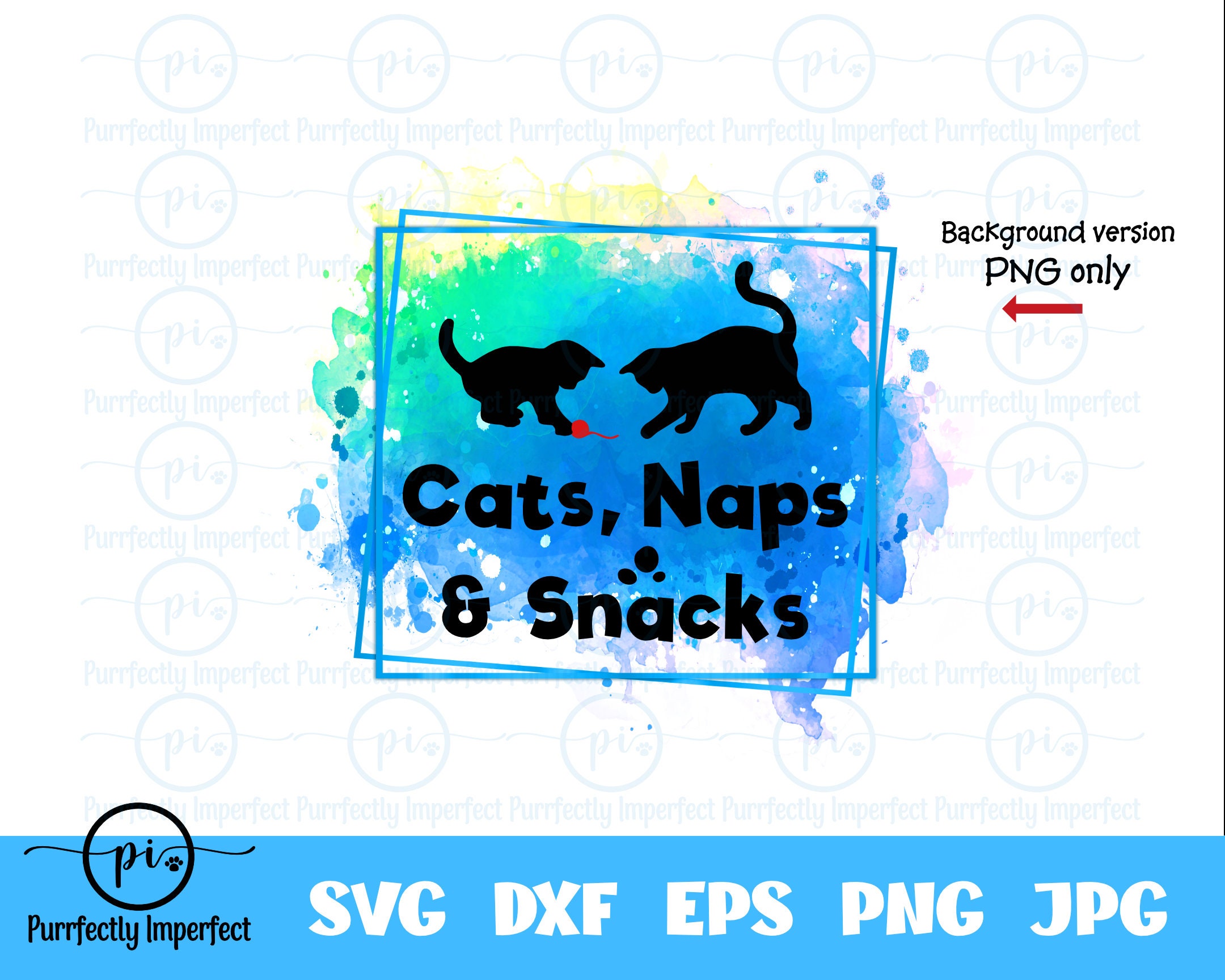 Cats, Naps & Snacks / Cats / Pets / SVG / Cut File / Sublimation ...