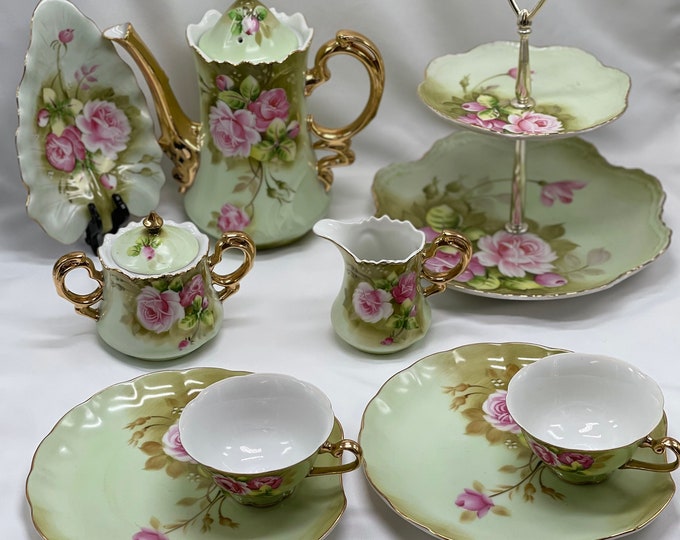 Vintage Lefton Heritage Green China - Etsy