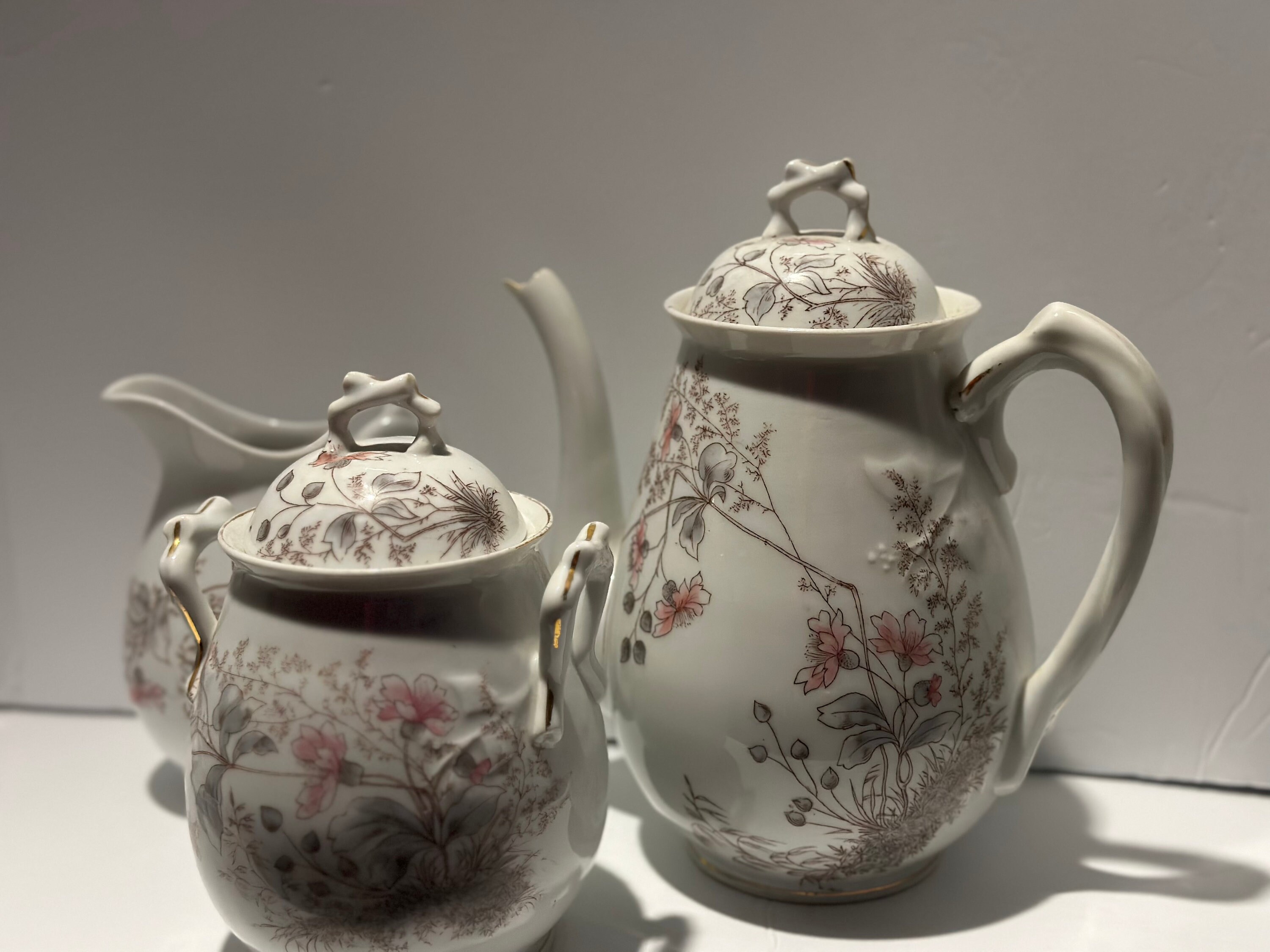 Vintage B S M 3 Piece Set Teapot, Creamer, & Sugar Dish - Etsy