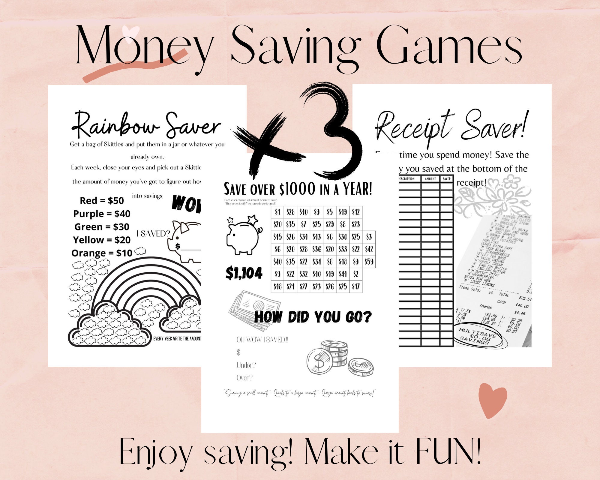 Money Saving GAMES 3 Pack Of Games To Save More Money Making Etsy money-saving-games-3-pack-of-games-to-save-more-money-making-etsy