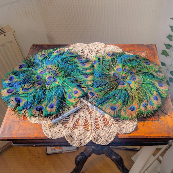 Peacock Feather Fan - Etsy