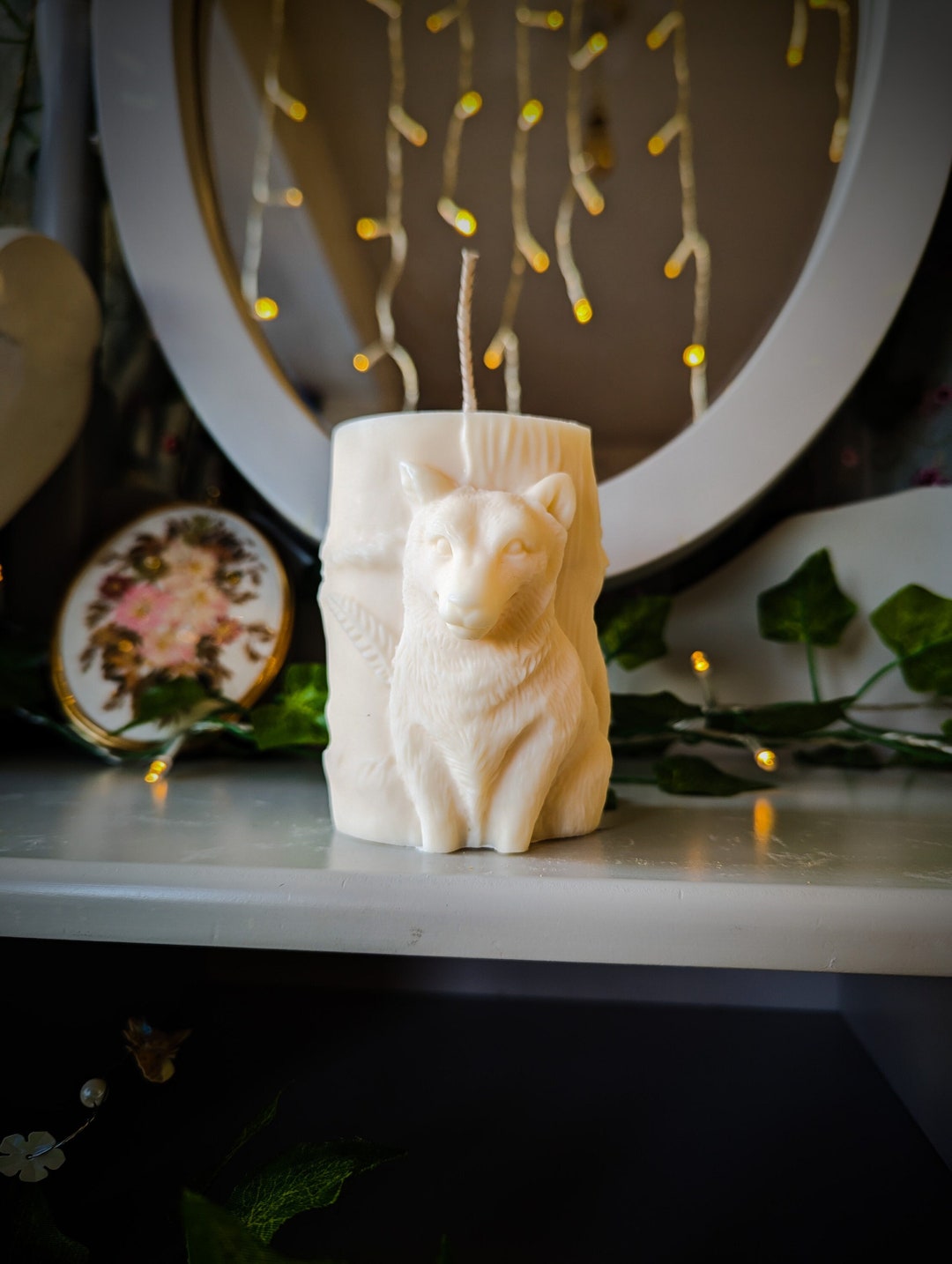 Extra Large Wolf Stark Wolf Inspired Soy Wax Candle, Game of Thrones ...