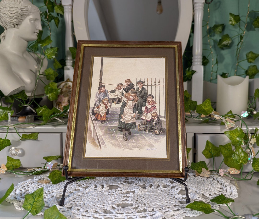 Vintage Ronald Embleton Small Framed Print of Victorian/edwardian ...