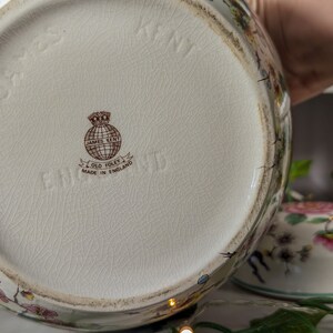 Vintage Old Foley James Kent Large Earthenware Vase/urn in Chinese Rose ...