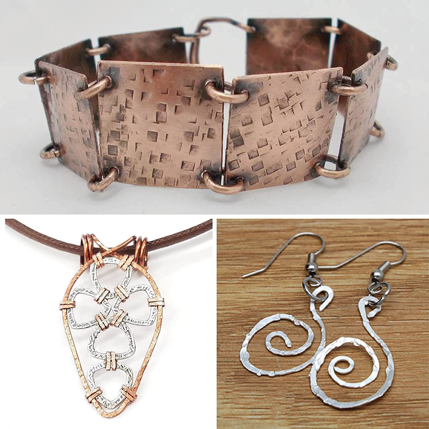 3pc Double-sided Metal Jewelry Texture Chasing Repousse Hammer 6 ...