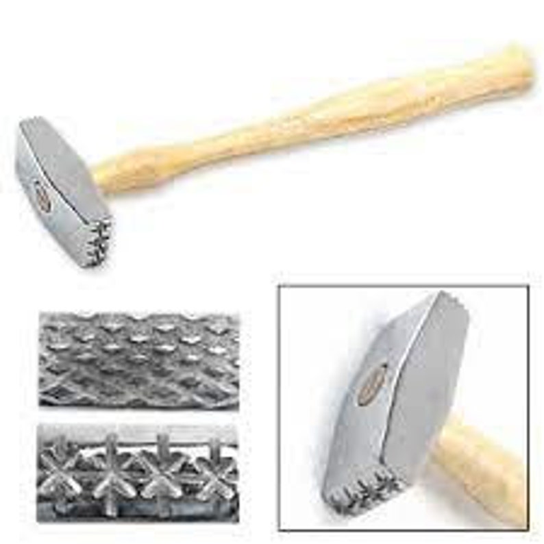 Texturing Hammer Texture on Metal Surface Stars & Crosshatch Designs ...