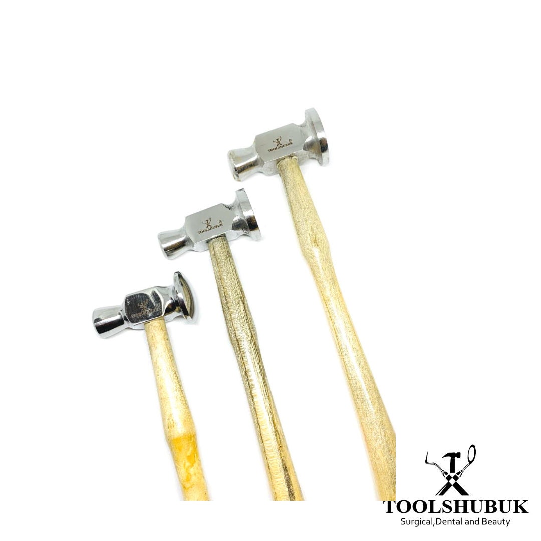 Chasing hammer set professional 28 and 32 mm Flat face and | Etsy