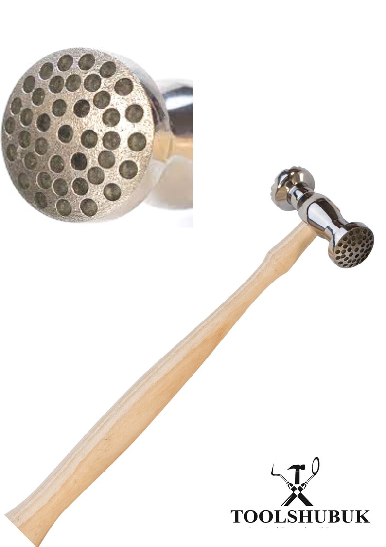 Metal Texturing Hammer - Dimpled and Pinstripe Double Sided Patterned ...