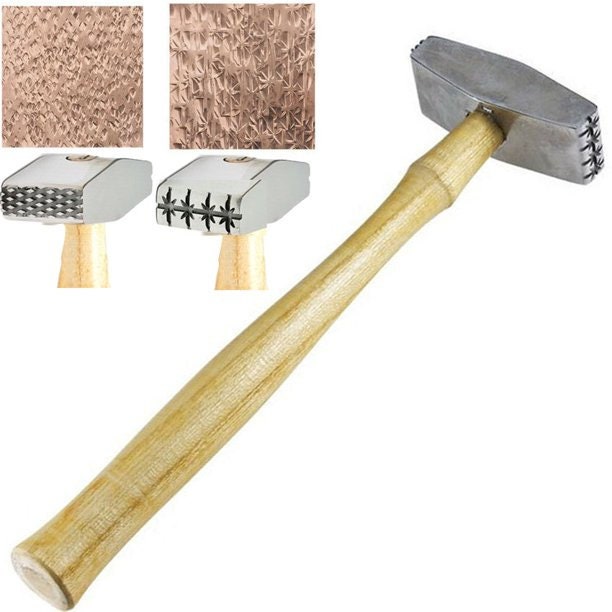 Texturing Hammer Texture on Metal Surface Stars & Crosshatch Designs ...