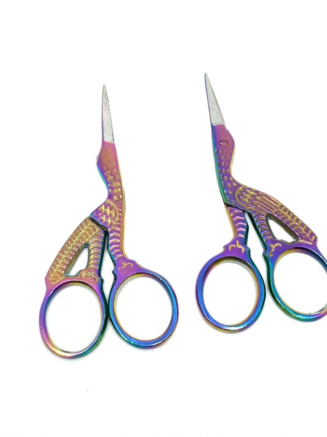 Stork Sewing and Embroidery Quality Crane Scissors Pair Multi-color ...