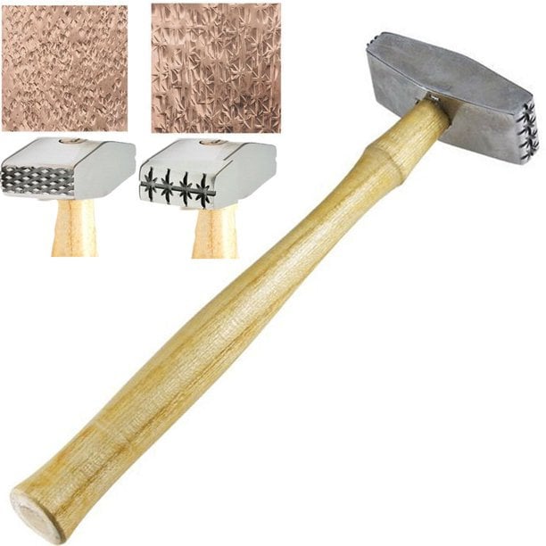 Texturing Hammer Texture on Metal Surface Stars & Crosshatch Designs ...