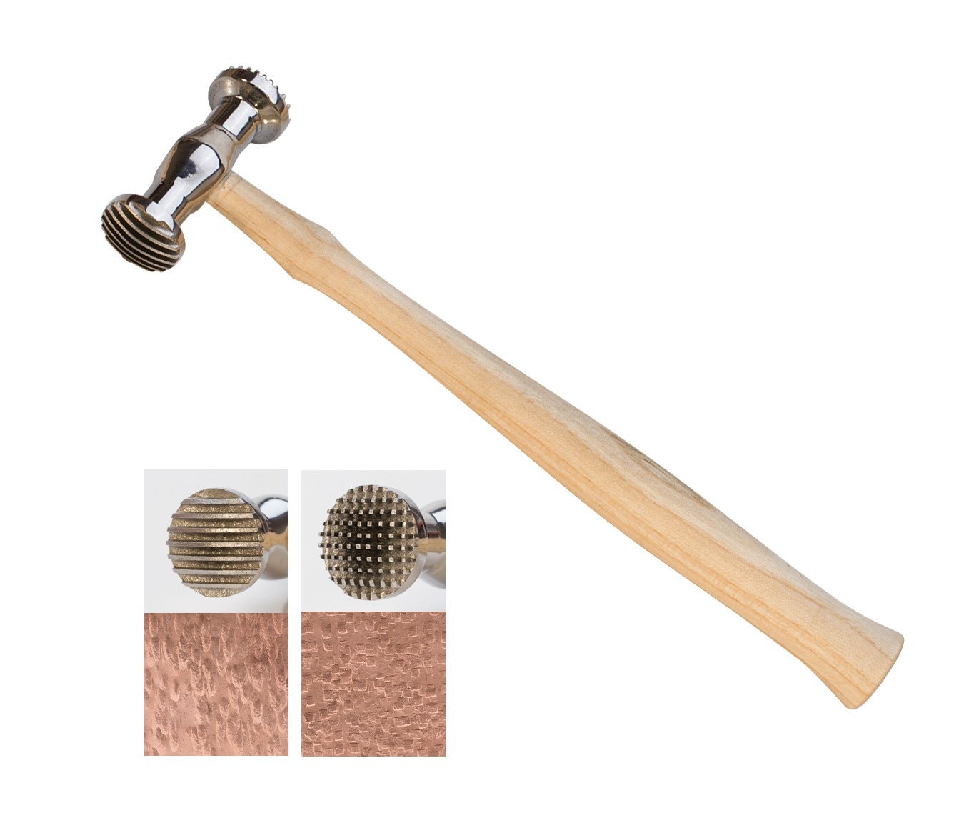 Metal Texturing Hammer - Dimpled and Pinstripe Double Sided Patterned ...