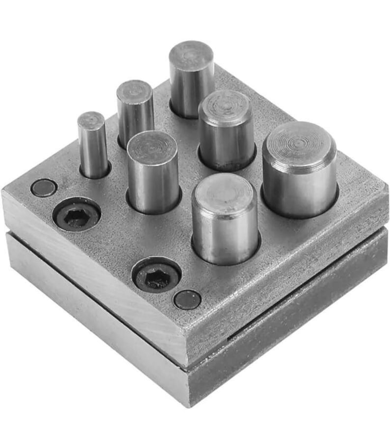 Round Jewelry Disc Cutter 7 Punch Hole High Quality Metal Cutting ...