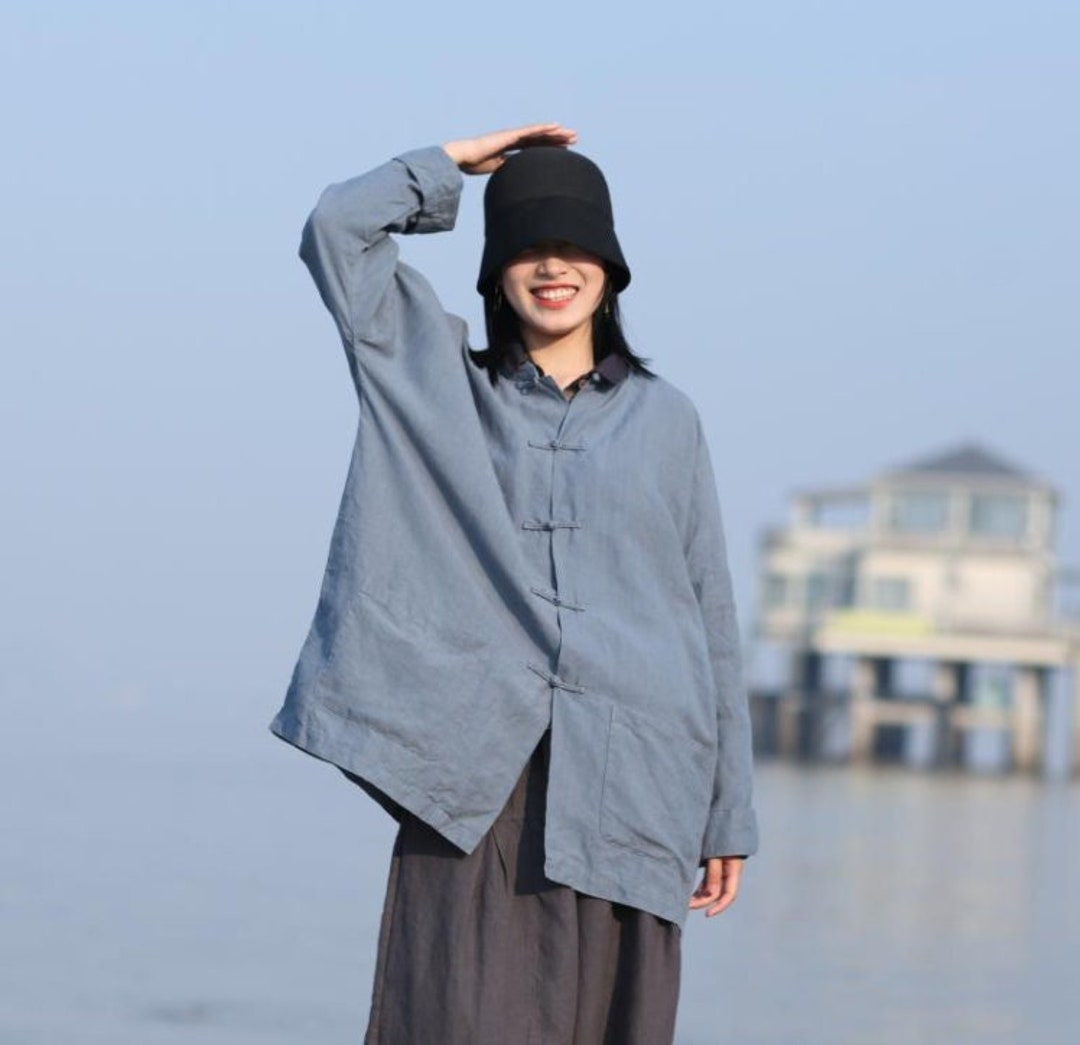 Linen Tops Women Linen Blouse Linen Shirt Long Sleeves - Etsy