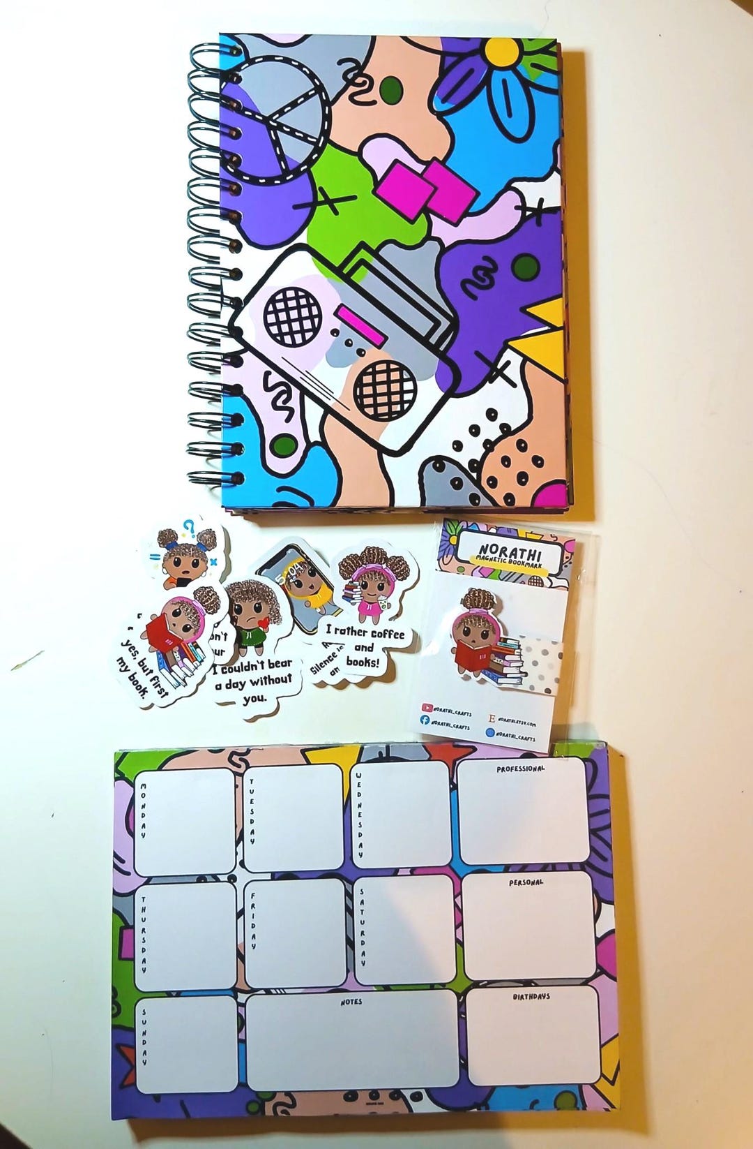 Retro Point | Box Set Includes: Planner | Bookmark | Daily Planner | A5 ...