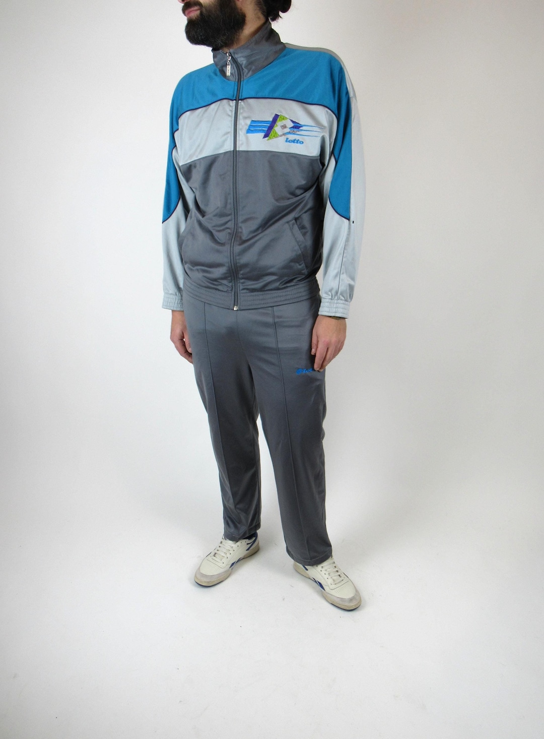Lotto Vintage 90s Acetate Tracksuit - Size L - Etsy
