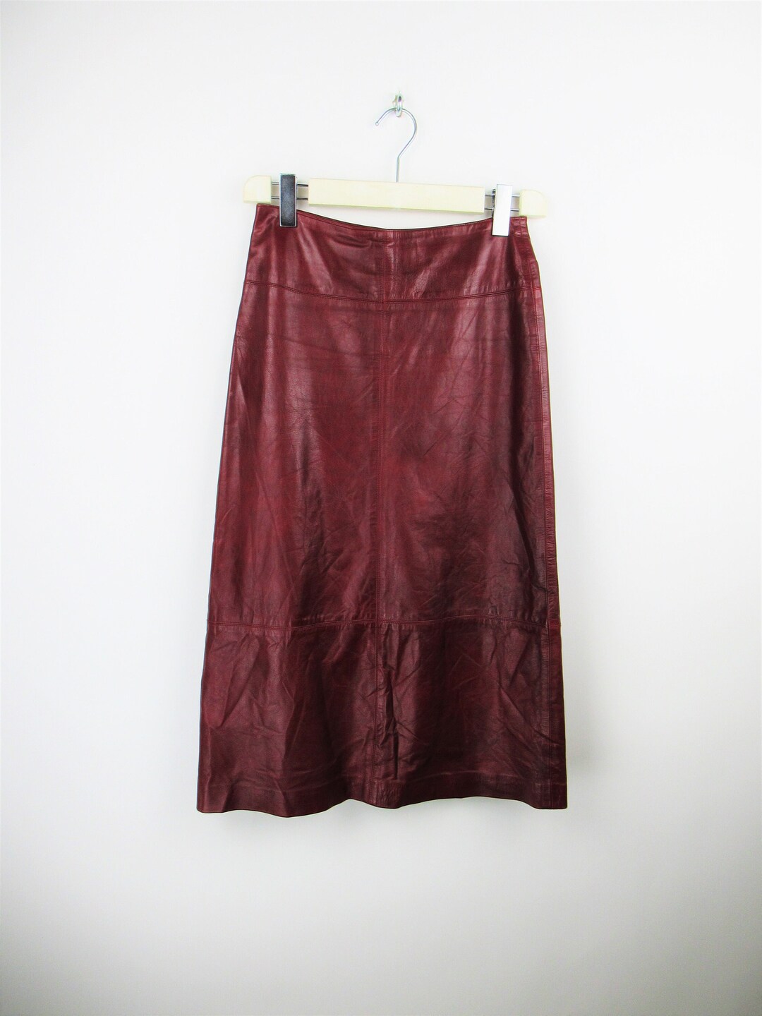 Hennes Collection Long Skirt in Genuine Vintage 90s Leather - Etsy ...