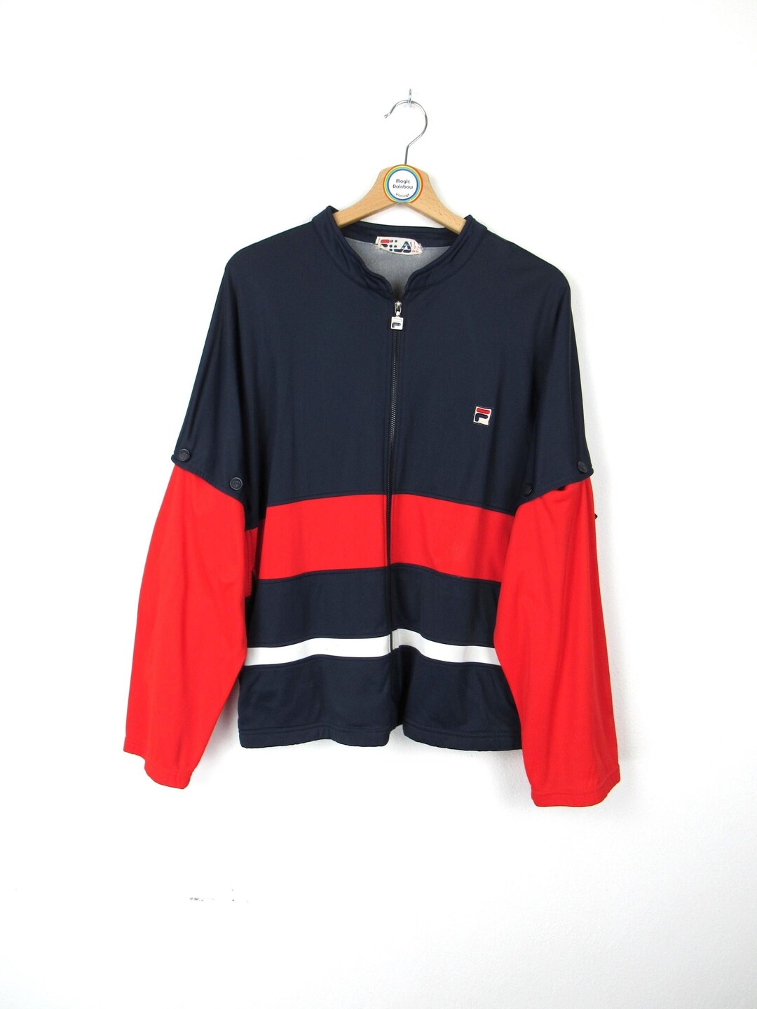 Fila Vintage Acetate Jacket From the 1970s - Size L - Etsy