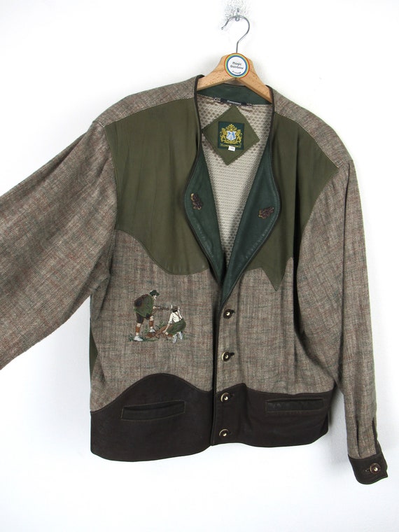 Vintage 80s 90s Tyrolean Hammerschmid leather jacket … - Gem