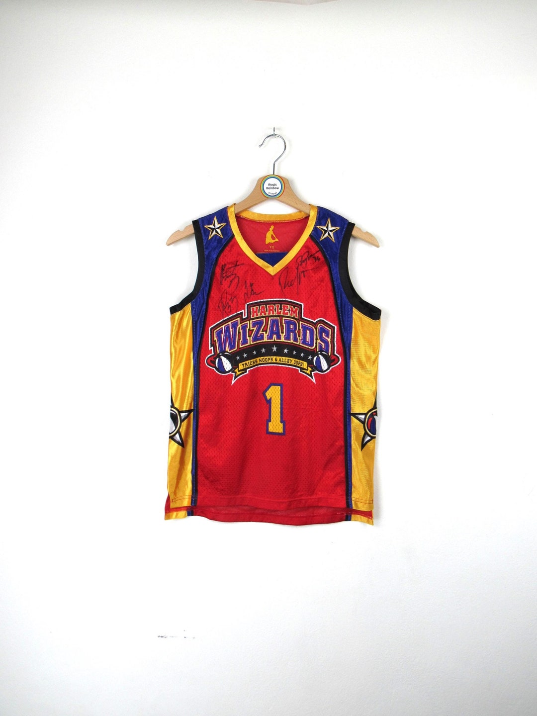 Vintage 1990s NBA Harlem Wizards USA Signed Jersey - Size S - Etsy