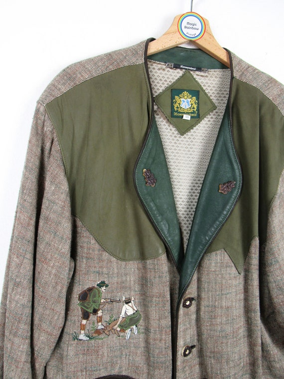 Vintage 80s 90s Tyrolean Hammerschmid leather jacket … - Gem