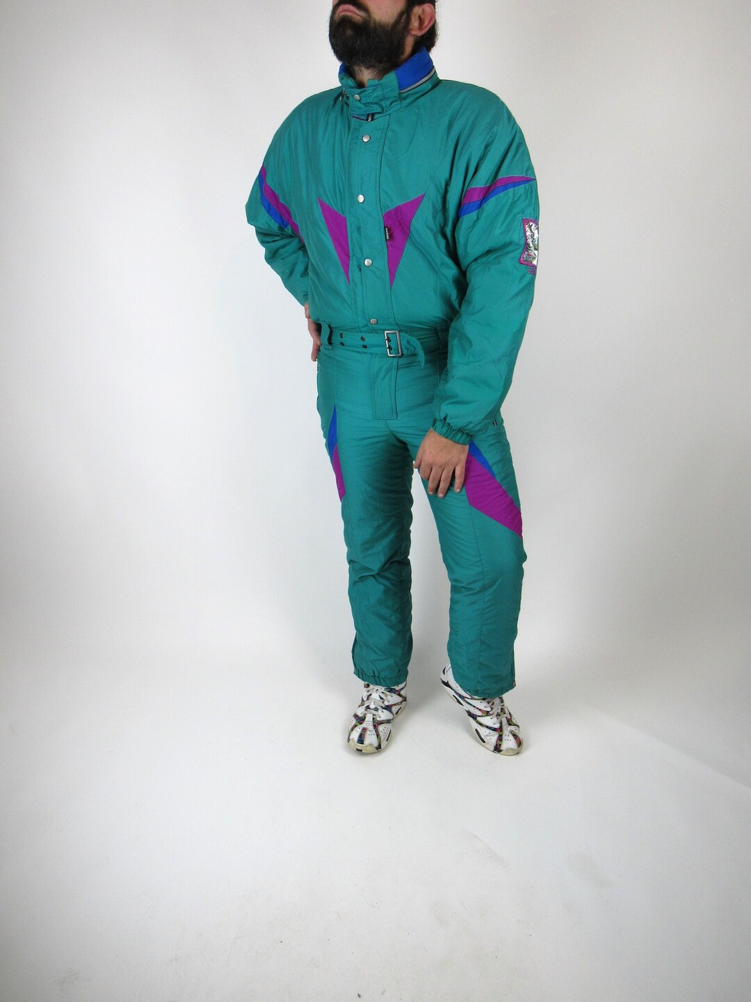 Skiss Vintage 90s One-piece Ski Suit Size L - Etsy