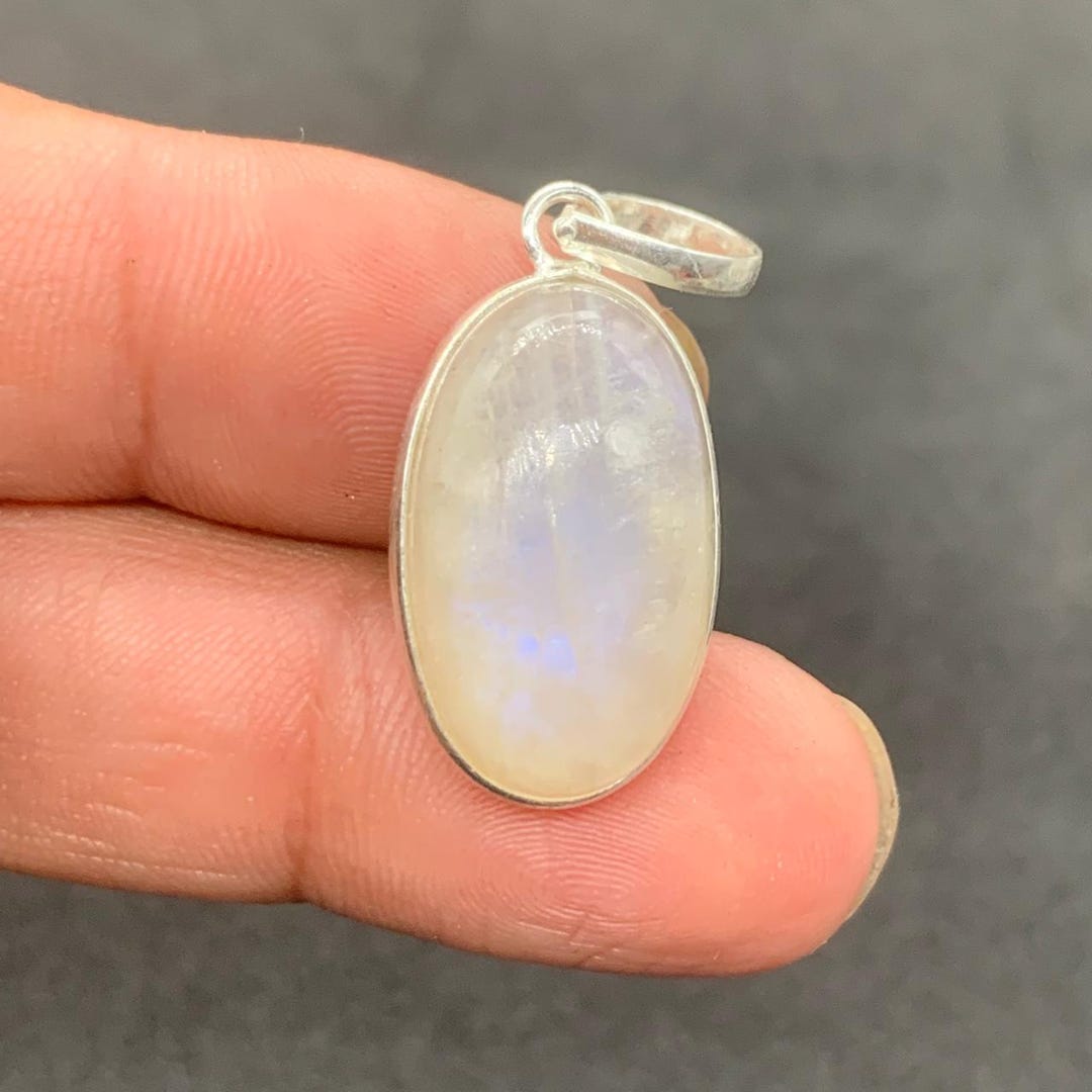 African Moonstone Pendent , Natural African Moonstone 925 Sterling ...