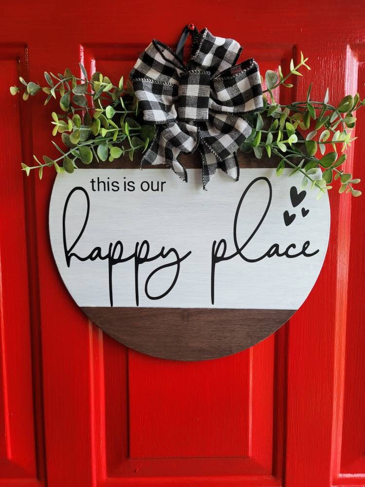 This is Our Happy Place Door Hanger This is Our Happy Place - Etsy