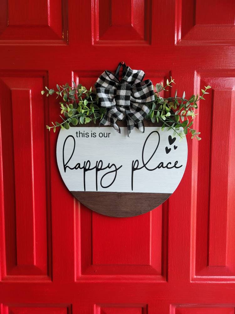 This is Our Happy Place Door Hanger This is Our Happy Place - Etsy