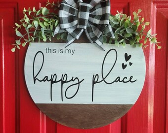My Happy Place Sign - Etsy