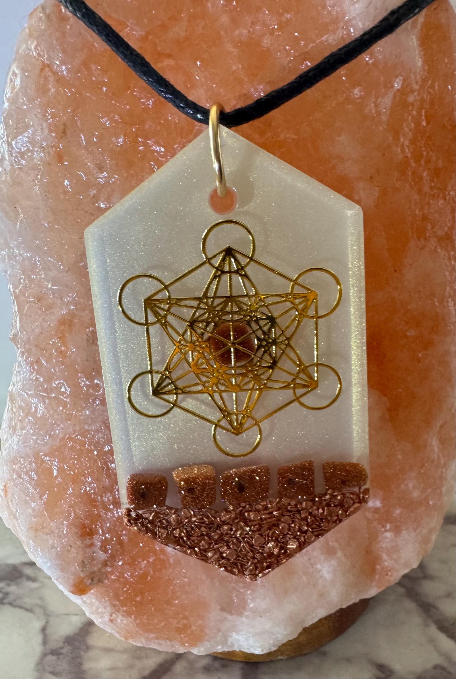 5G EMF Necklace Orgone Copper and Quartz Orgonite Healing EMF ...