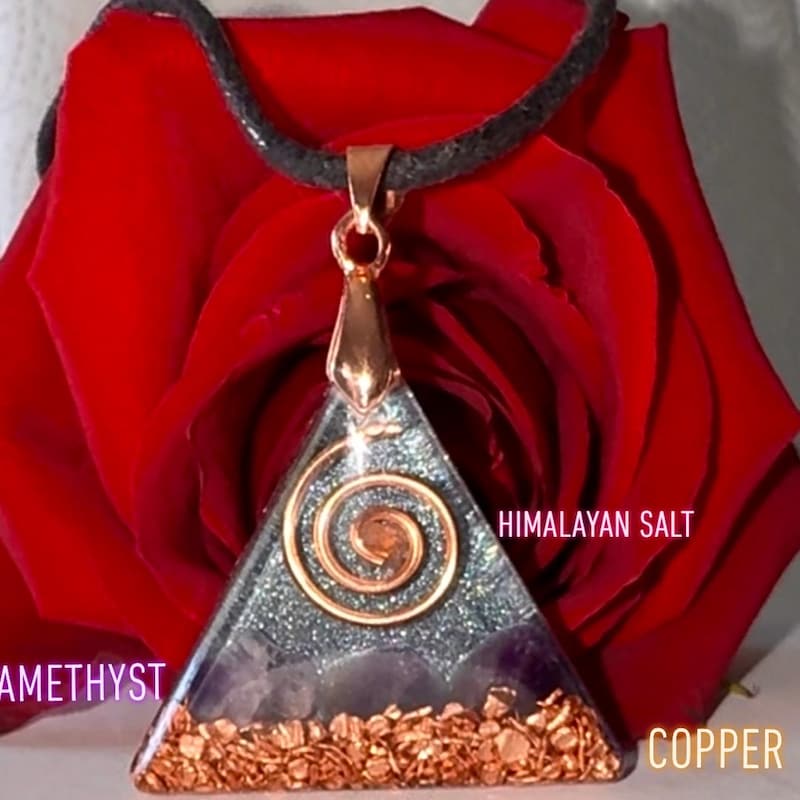 Organite Pyramid Necklace - Etsy