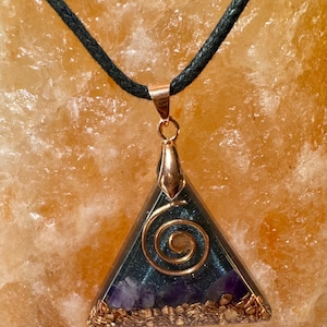 Quartz Crystals Copper Orgone Pyramid EMF Protection Healing Energy ...