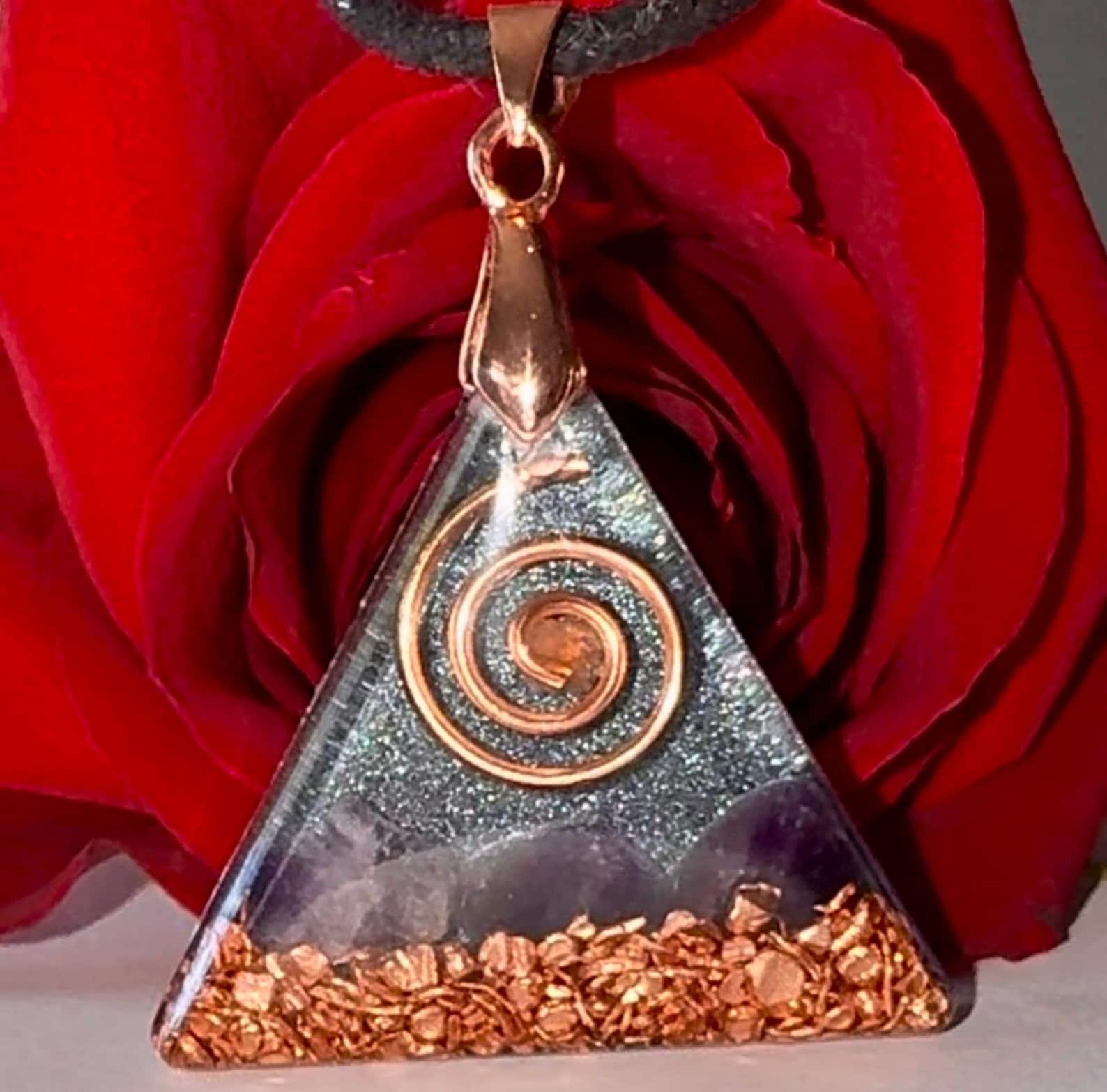 Quartz Crystals Copper Orgone Pyramid EMF Protection Healing Energy ...