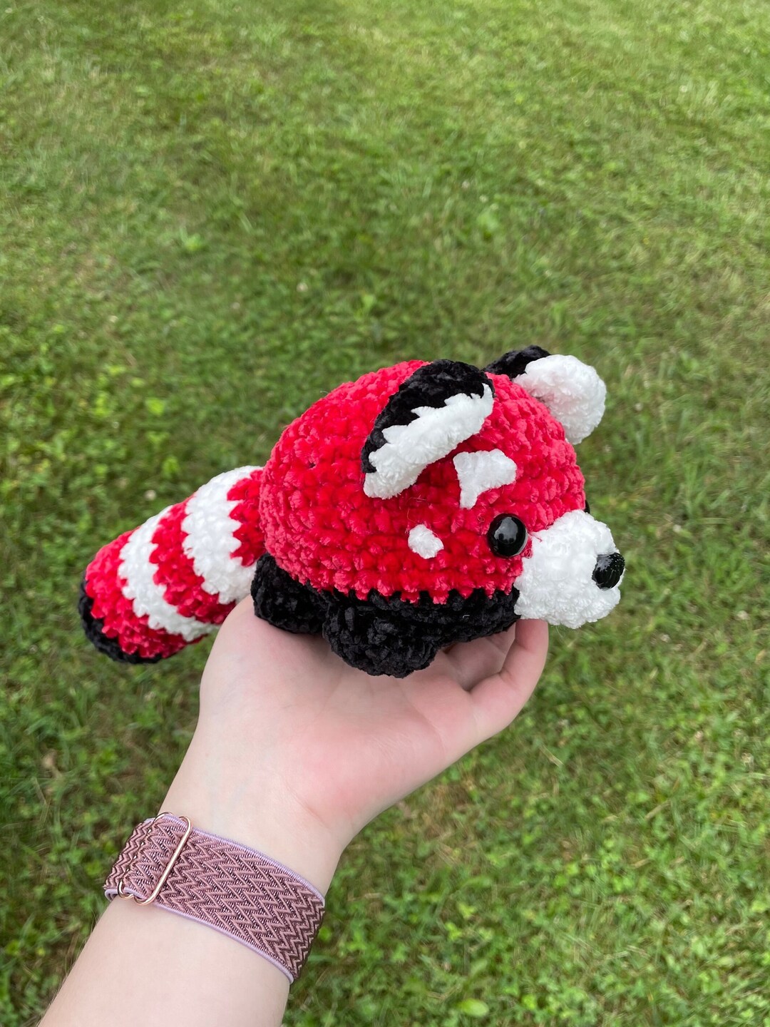Crochet Red Panda | Amigurumi Red Panda | Red Panda Plush | Red White ...