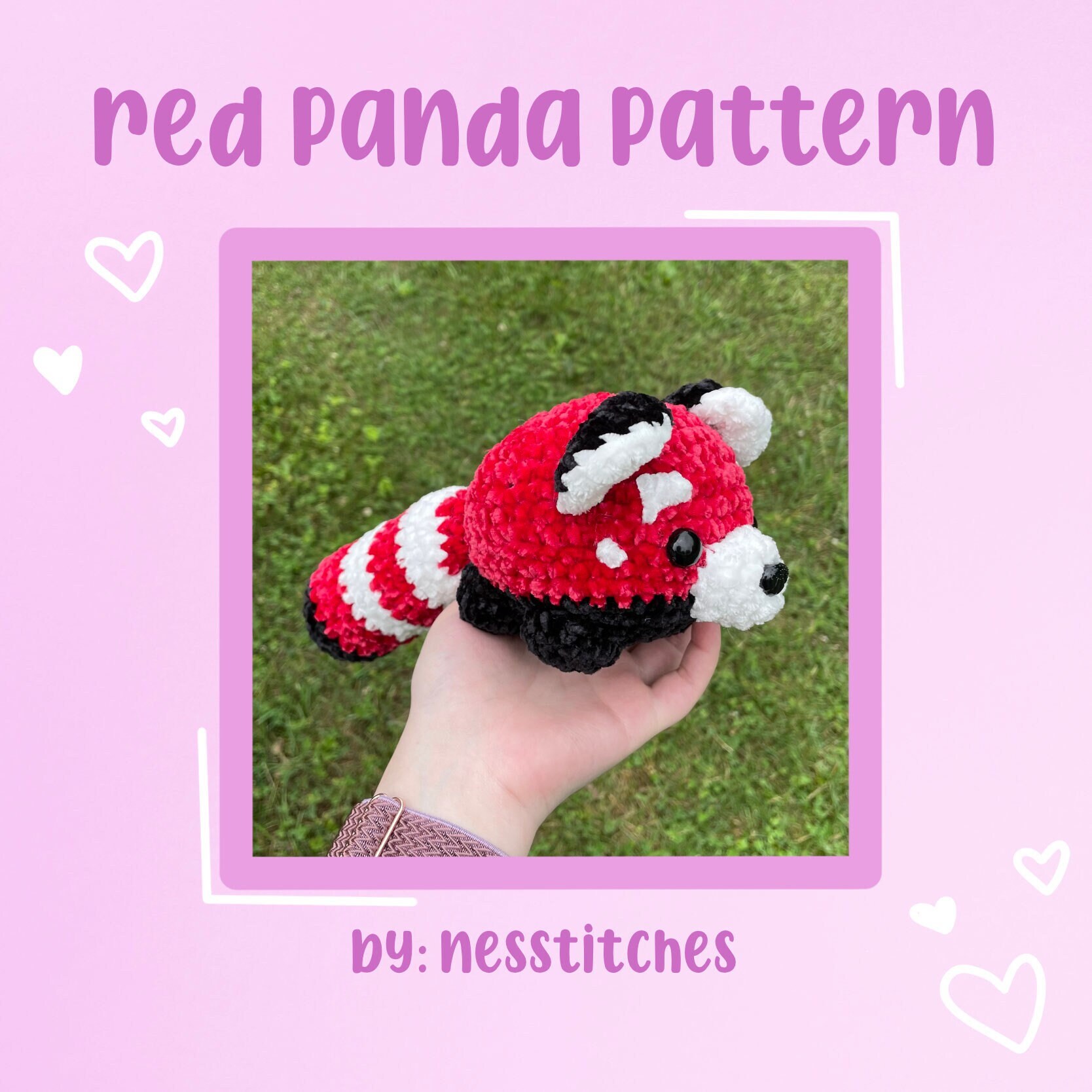 Red Panda Crochet PATTERN Amigurumi INSTANT DOWNLOAD - Etsy