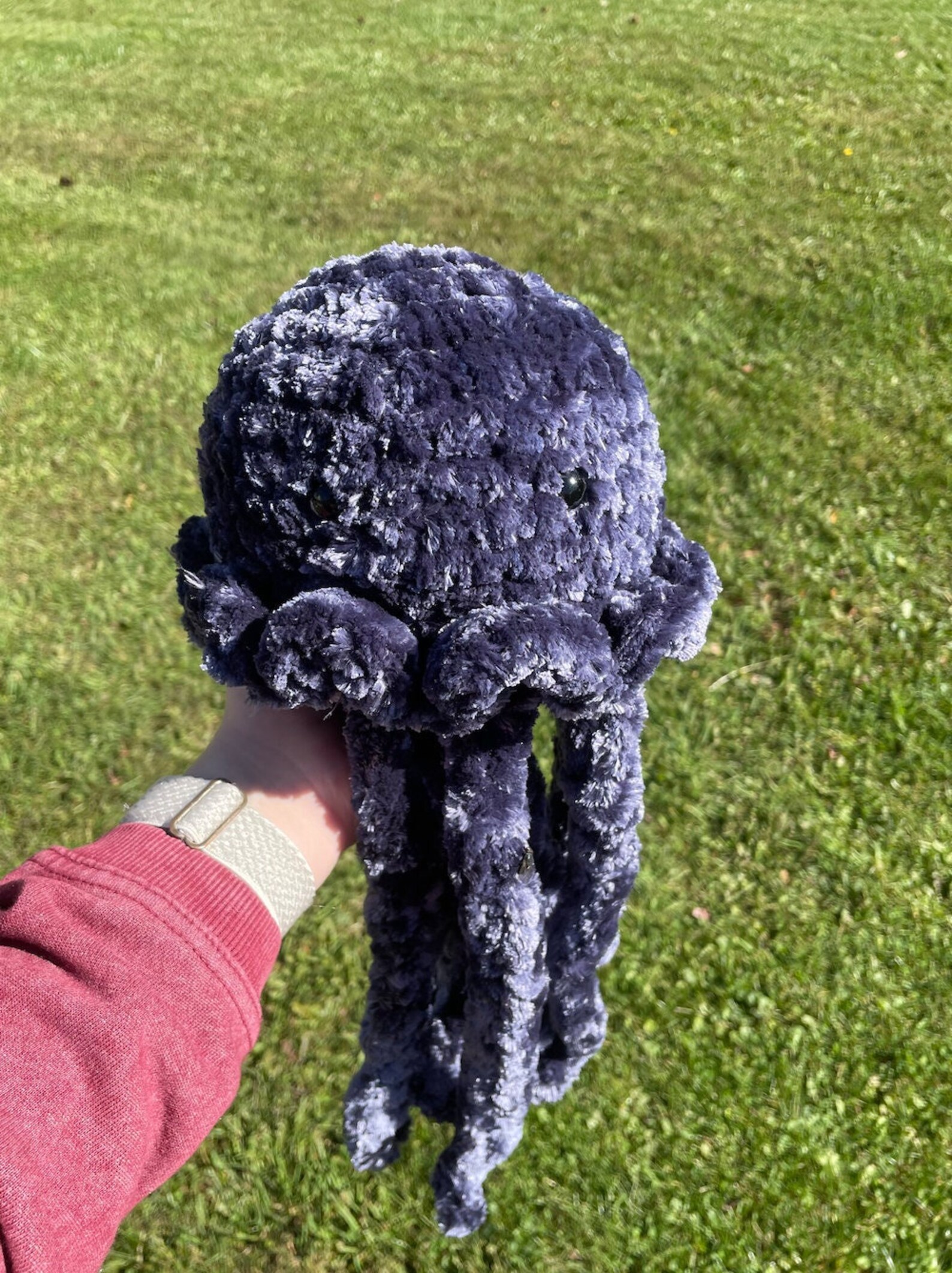 Jumbo Crochet Jellyfish Amigurumi Jellyfish Jellyfish Plush Blue/green ...