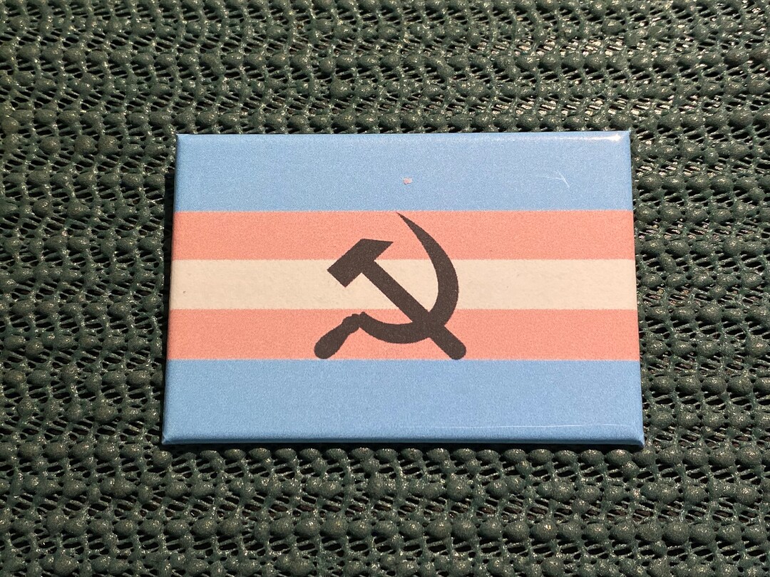 Trans Communist Pride LGBT Flag Pin or Fridge Magnet 2x3 - Etsy