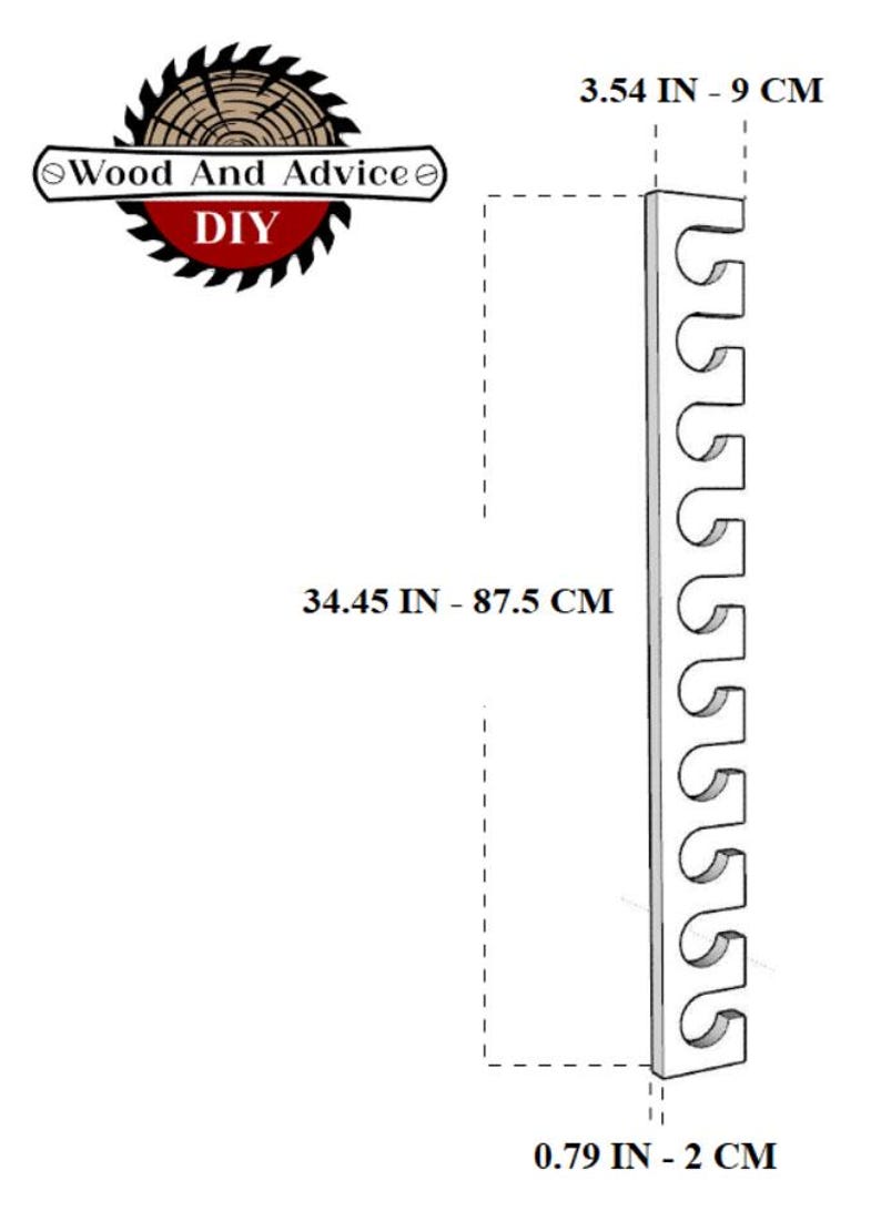 Suitable for 10 Rods, DIY Construction Plan,wall Mounted Rod Rack,rod ...