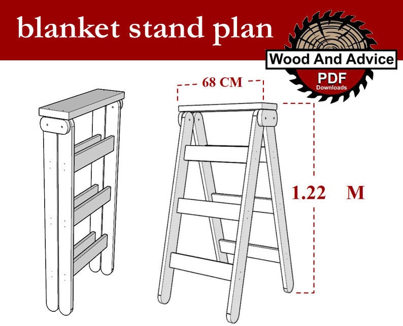 Quilt Stand Plan/quilt Rack Plan/quilt Holder Plan/blanket Rack Plan ...