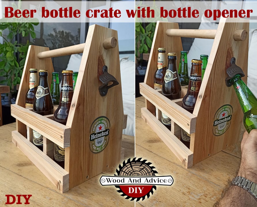 Beer Bottle Crate Plan With Bottle Opener, DIY Box,beer Holder Plan ...