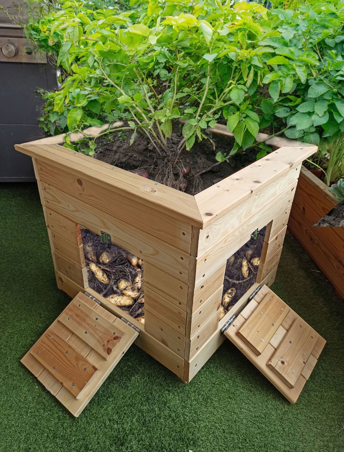 Organic Potato Planter Plan/potato Planter Box Plan/homestead Planter ...