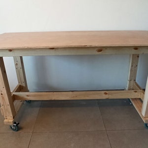 Foldable Workshop Table on Wheels DIY Plans & Instructions, DIY ...