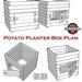 Potato Planter Box Plan/planter Box Plan/pdf Plan/garden Box Plan/veggy ...