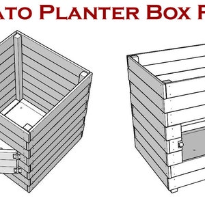 Organic Potato Planter Plan/potato Planter Box Plan/homestead Planter ...