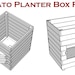 Organic Potato Planter Plan/potato Planter Box Plan/homestead Planter ...